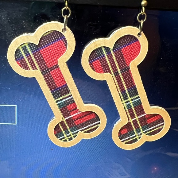 Hand Crafted | Jewelry | Handcrafted Faux Leather Dog Bone Earrings ...